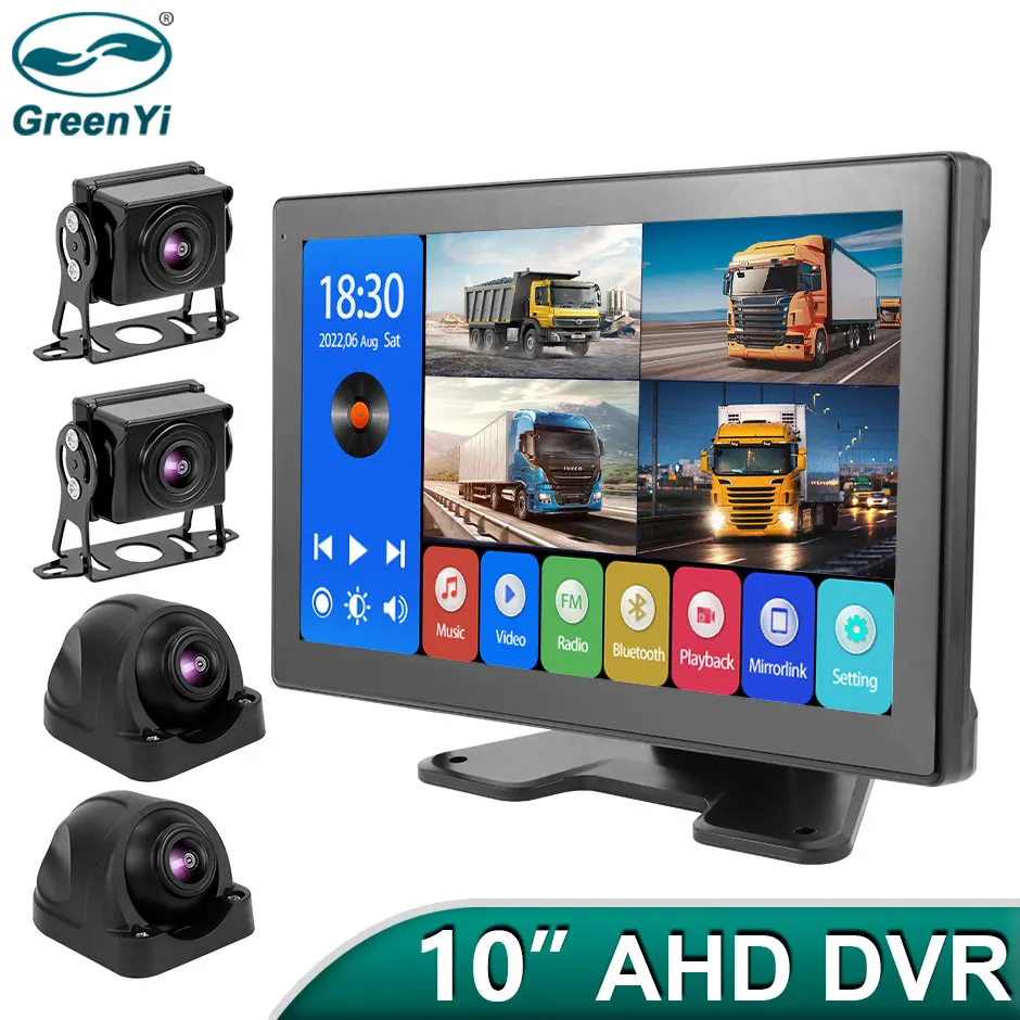 10-1-inch-IPS-Touch-4CH-Split-Screen-Car-MP5-DVR-Recorder-Monitor-With ...