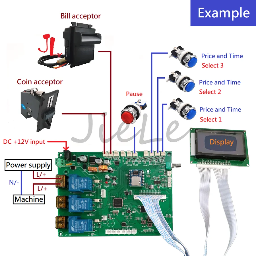 Auto-Time-Control-Device-JY-25-LCD-Display-Timer-Board-Coin-Operated ...