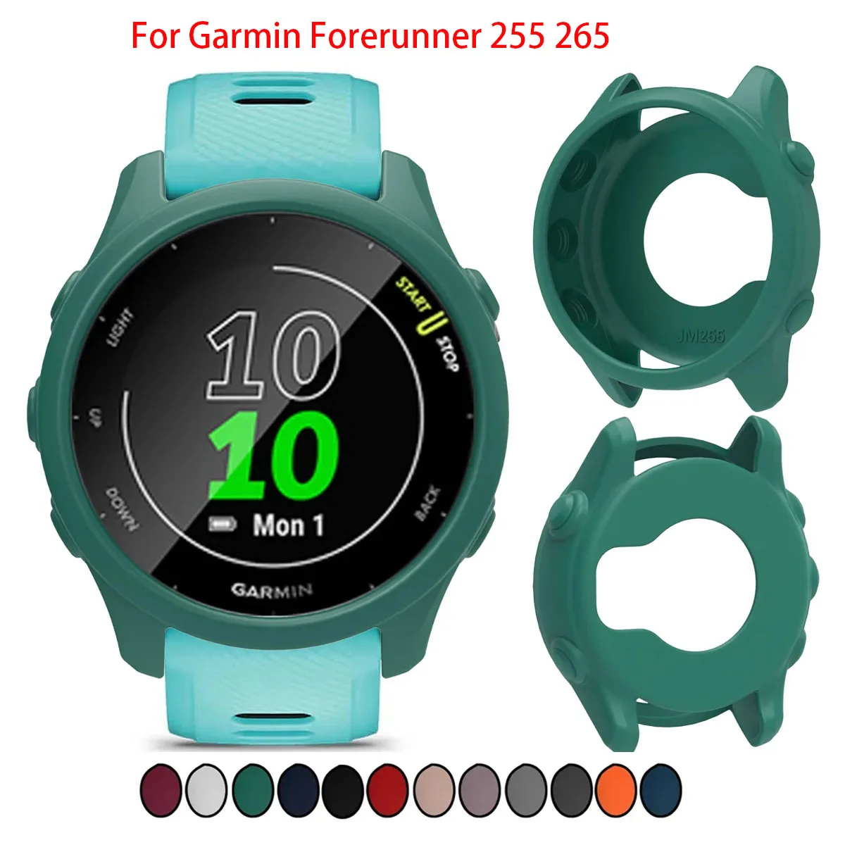 Soft Silicone Protective Case For Garmin Forerunner 255 265 Protector ...