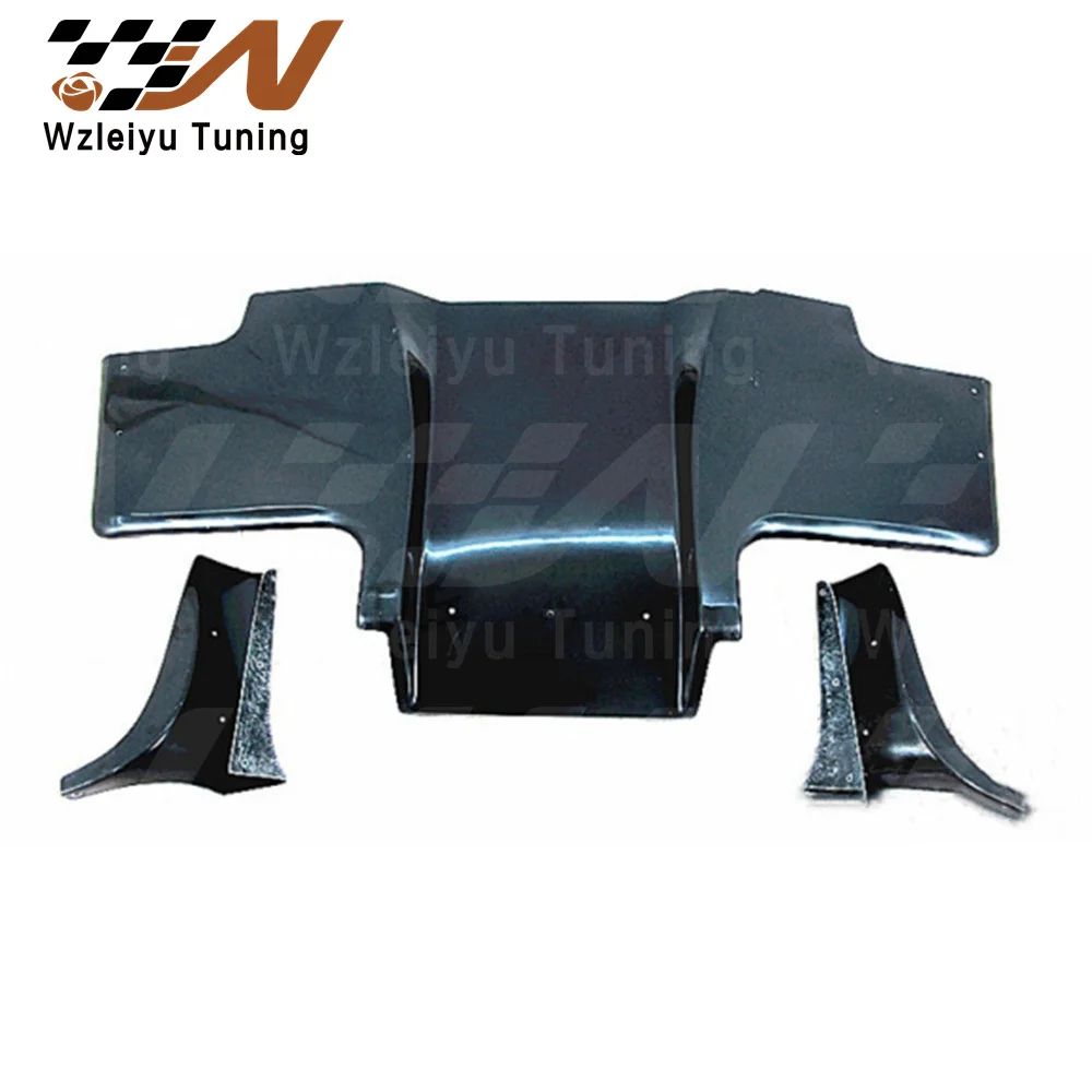 TS Style Real Carbon Fiber Rear Bumper Diffuser Set Fit For Toyota ...