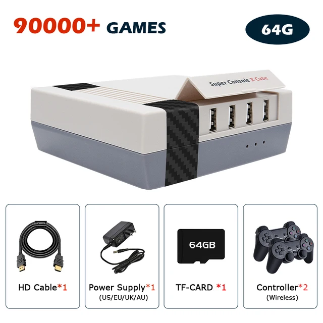 Retro Mini Game Console Super Console X NES Built-in 90000 Games ...