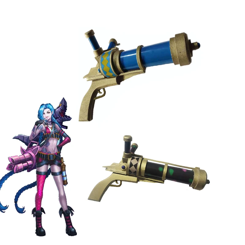 LoL Arcane Jinx Cosplay Arms Props BaoBao Vi Sister Cosplay Gun EVA And ...