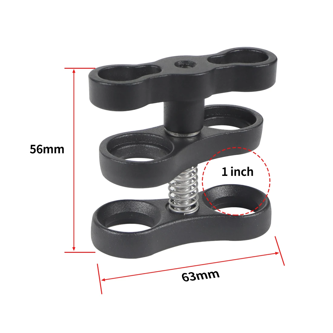 Dual-Ball-Joint-Clip-Butterfly-Clamp-Buoyancy-Arm-Mount-for-Gopro-13-12 ...