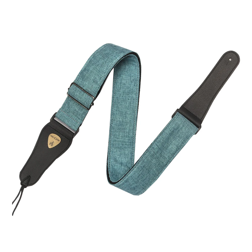 Algod-o-e-linho-Double-Layer-Strap-cinta-de-guitarra-ajust-vel-Plain ...