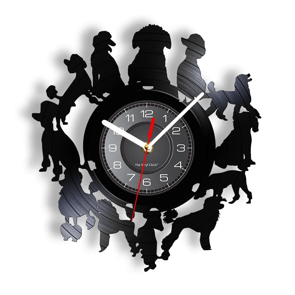 Miniature-Poodles-Vinyl-Record-Wall-Clock-For-Pet-Shop-Decor-Laser-Cut ...