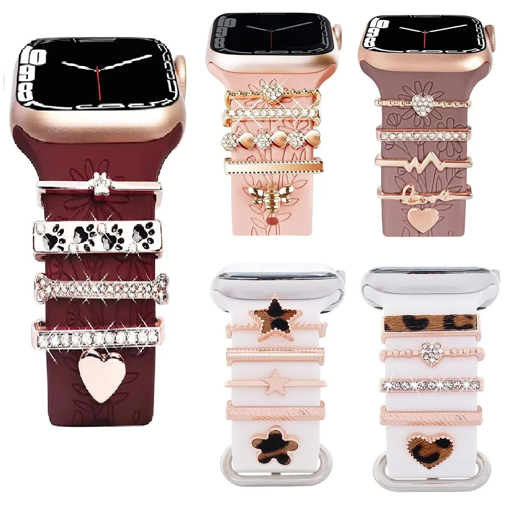 New Creative Diamond Watch Band Decorative Ring for Apple Watch Fashion ...