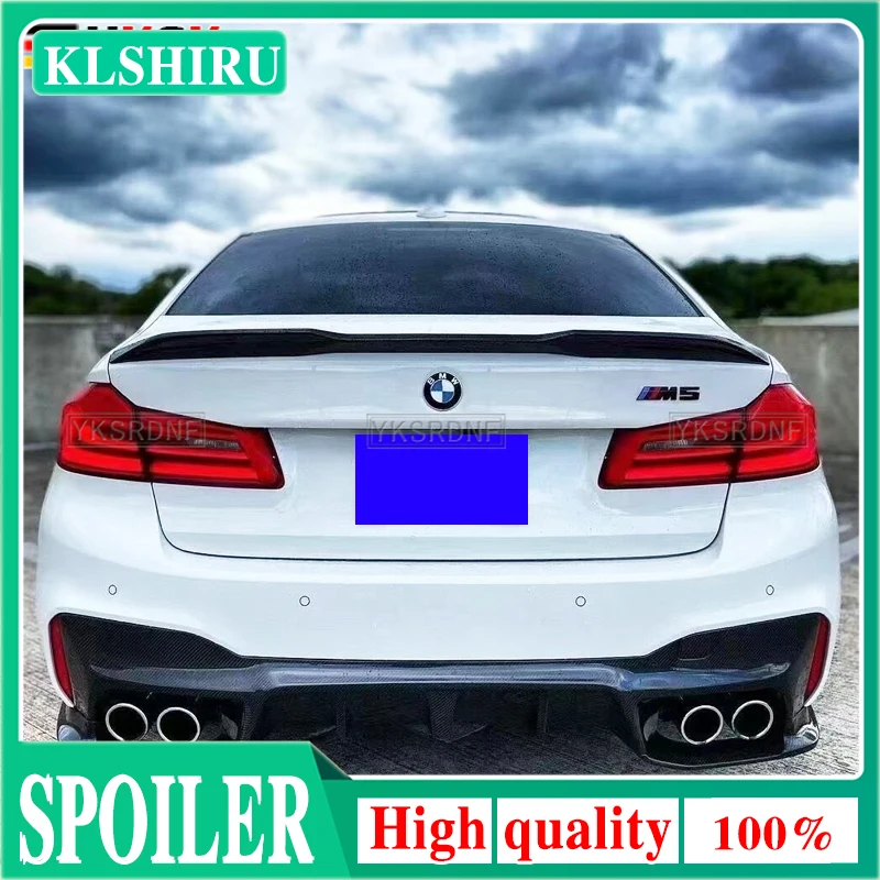 Rear Spoiler For BMW 5 Series G30 F90 M5 2017+ ABS Gloss Matte Black ...