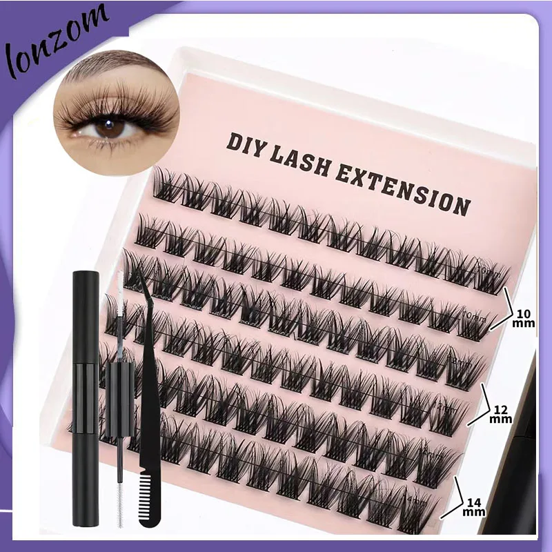 High-Quality-Makeup-DIY-Eyelashes-Extension-Kit-Mixed-Sizes-10mm-12mm ...