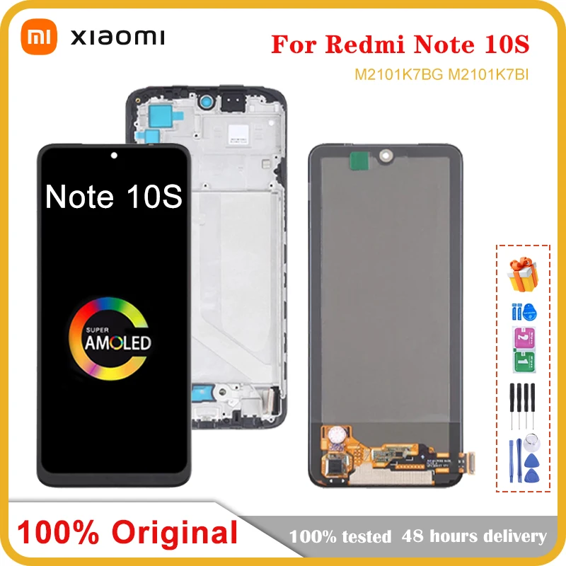 Écran tactile LCD pour Xiaomi Redmi Note 10, Hébergements eur, 6.43 pouces, 4G, 10S, M210 ...