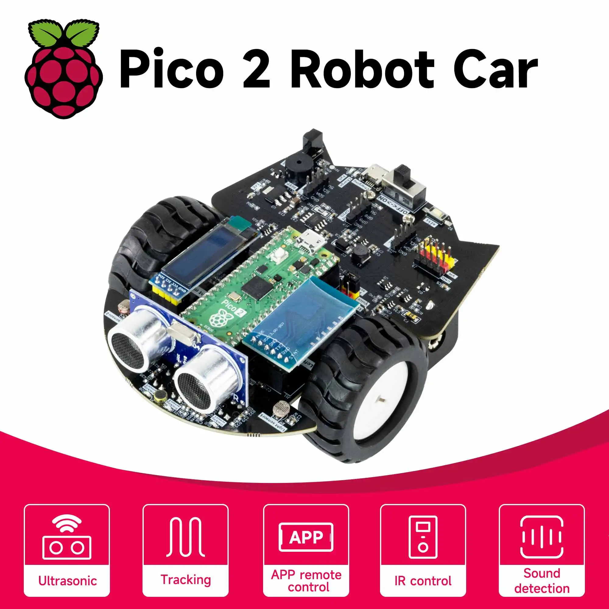 Raspberry-Pi-Pico-2-Robot-Car-Kit-Programmable-Car-Use-MicroPython ...