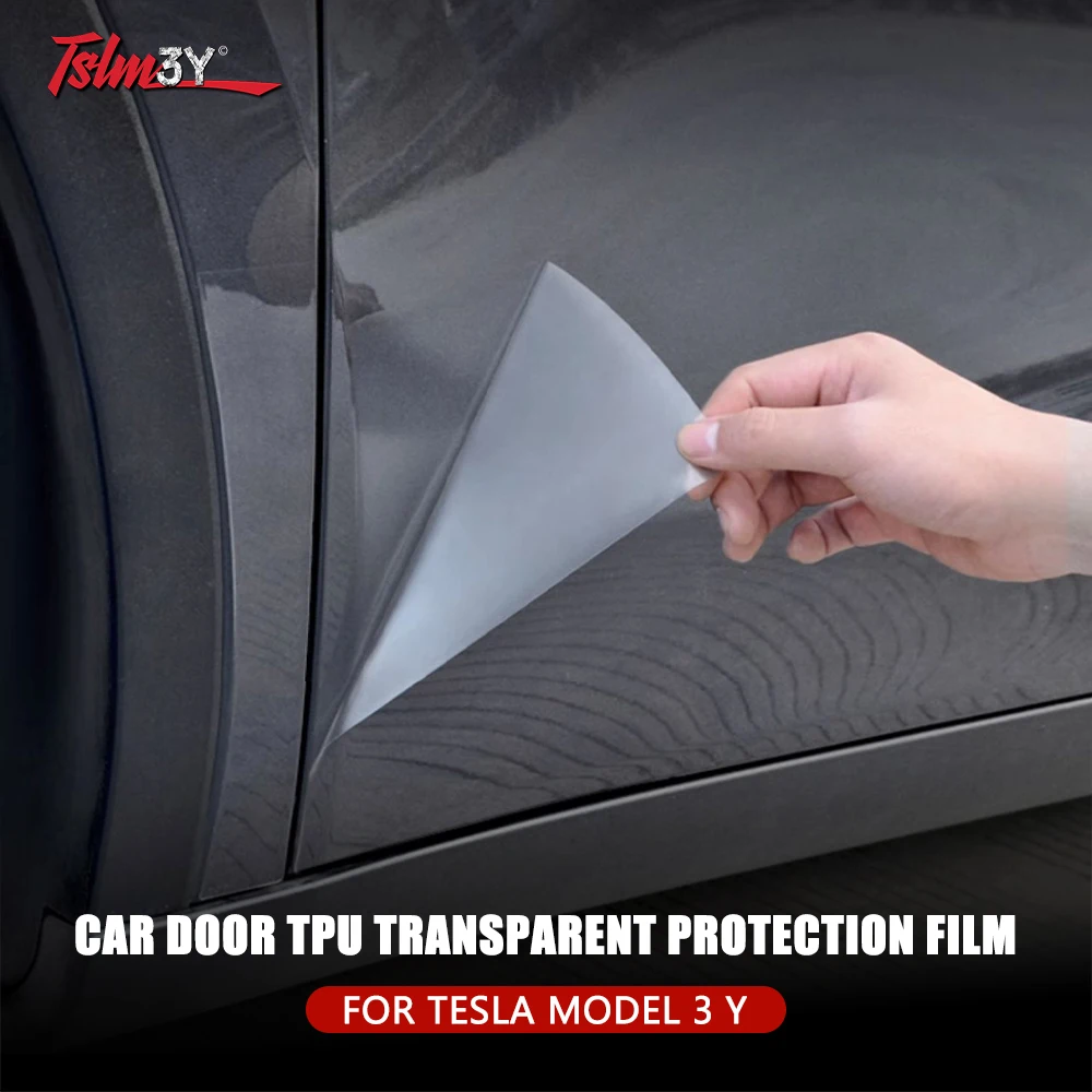 For-Tesla-Model-3-Y-2017-2023-Front-Rear-Door-TPU-Transparent ...