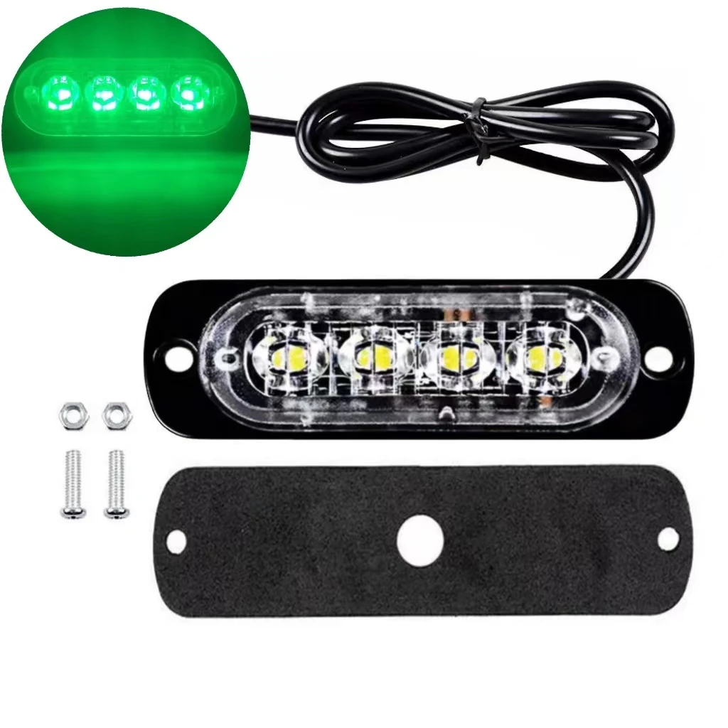 4LED-Lamps-for-Car-Truck-Emergency-Warning-Hazard-Flashing-Strobe-Light ...