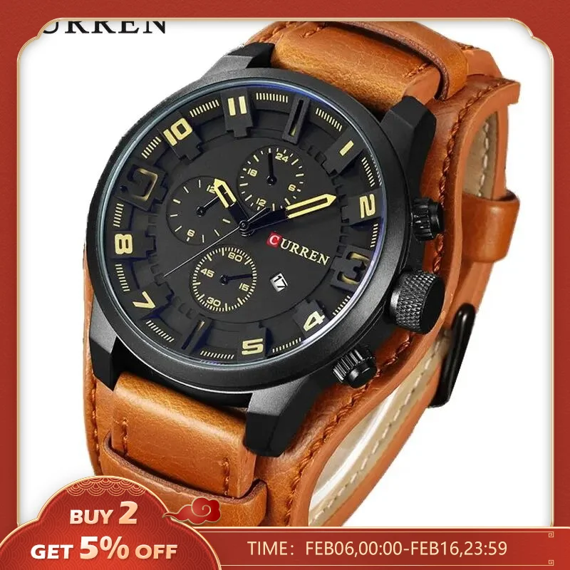 CURREN-Mens-Watches-Top-Brand-Luxury-Fashion-Casual-Business-Quartz ...