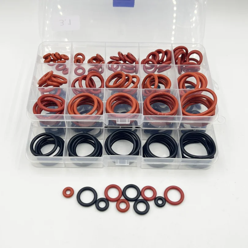 Rubber-Silicone-O-ring-Gaskets-Seal-Ring-Sealing-Washer-Red-VMQ-Oring ...