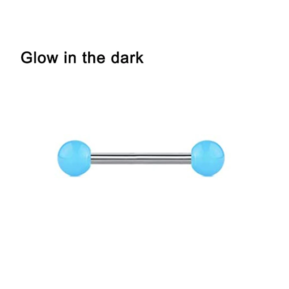 Paint Splatter Neon Tongue Rings