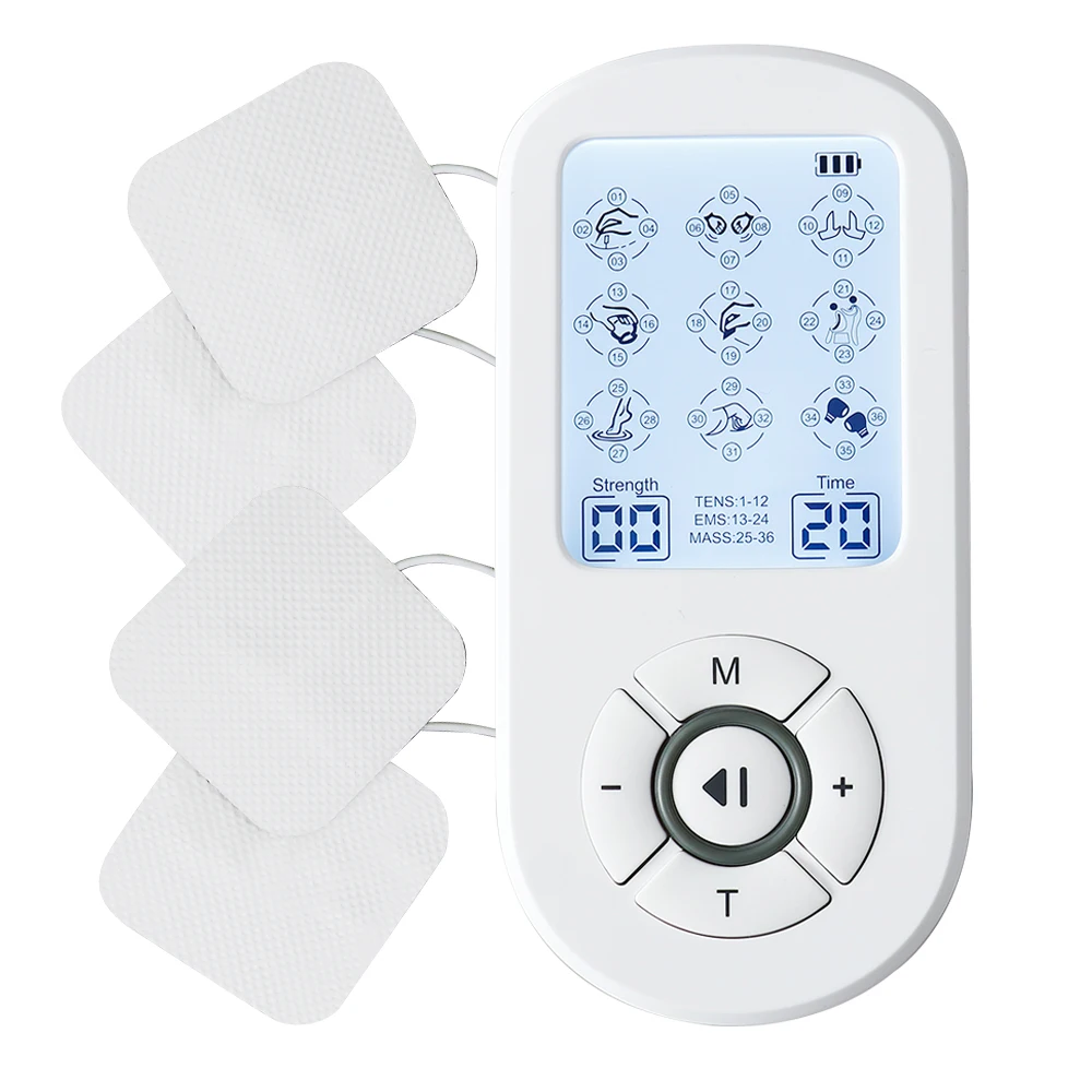 Rechargeable TENS Electric Muscle Stimulator Pulse Abdominal 36 Modes ...