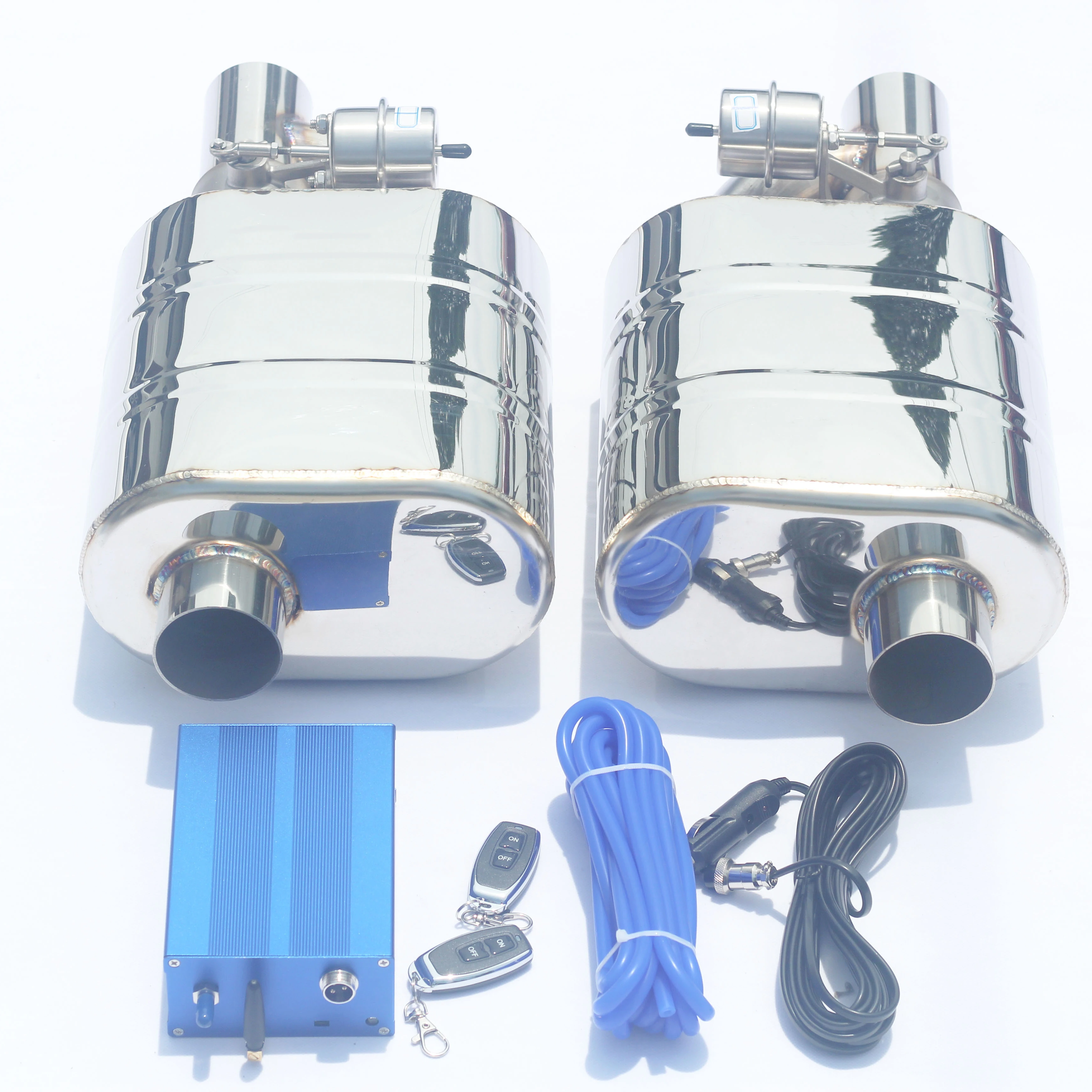 Automobile-exhaust-pipe-muffler-Pneumatic-valve-universal-muffler ...