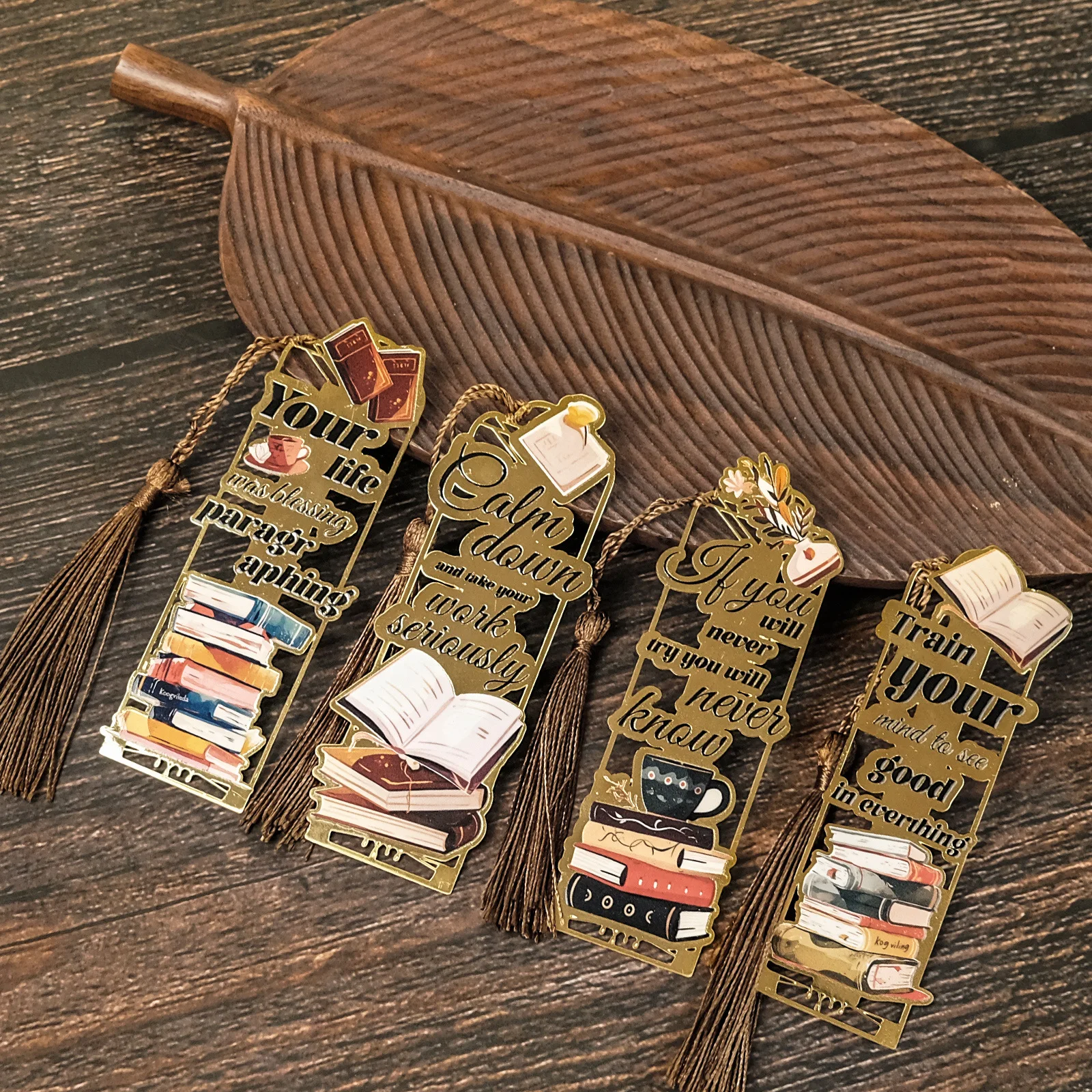 Advanced Texture Metal Motivational Bookmark, Exquisite Birthday Gift ...
