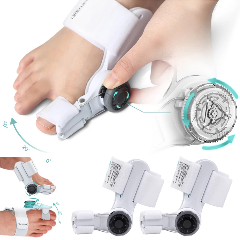 Bunion Corrector Splint Big Toe Straightener Adjustable Knob Hallux ...
