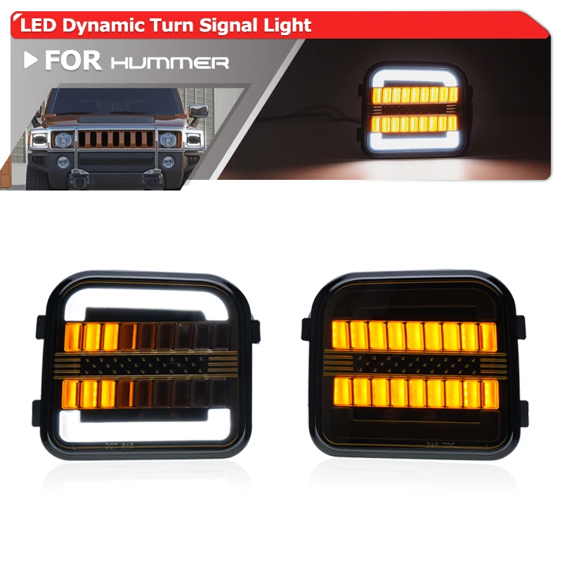 S moked Sequential LED Turn Signal Light For Hummer H3 2006-2010 H3T ...