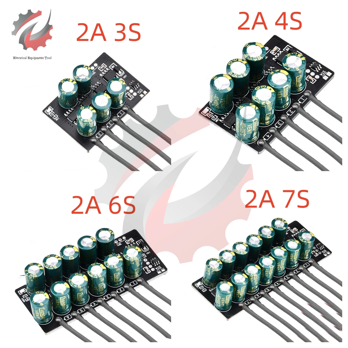 3S 4S 6S 7S Balance Li-ion Lifepo4 LTO Lithium Battery 2A Capacitive Active Balancer Board ...