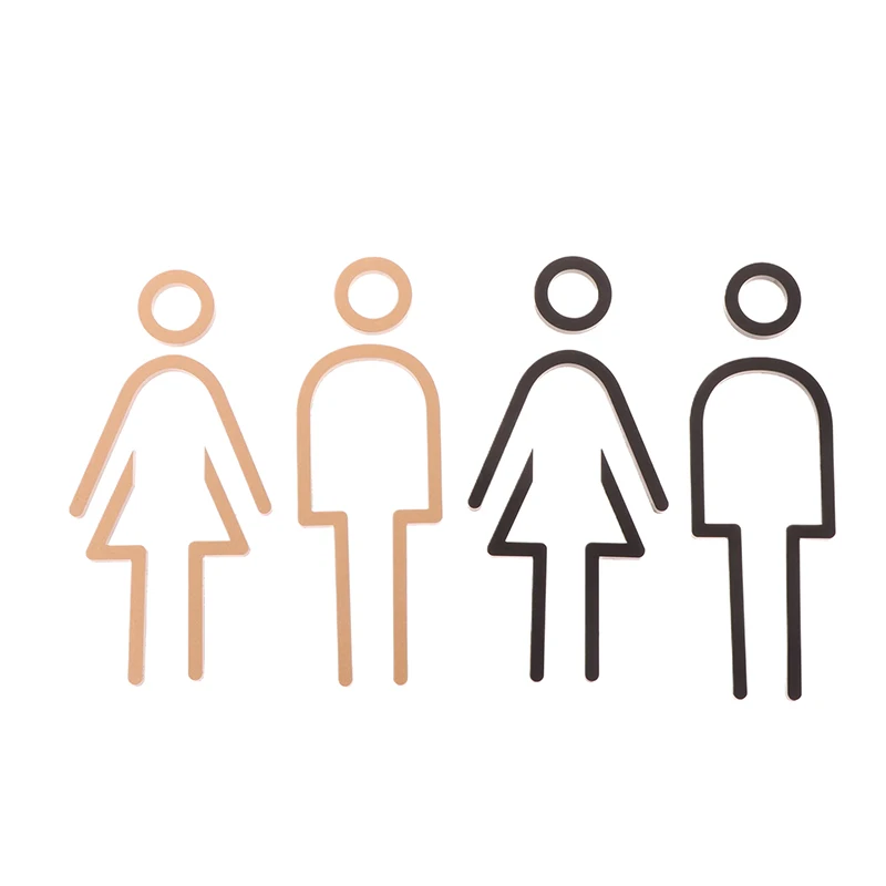 1-Set-Acrylic-Toilet-Sign-Plate-Acrylic-3D-Wash-Room-Door-Wall-Label ...