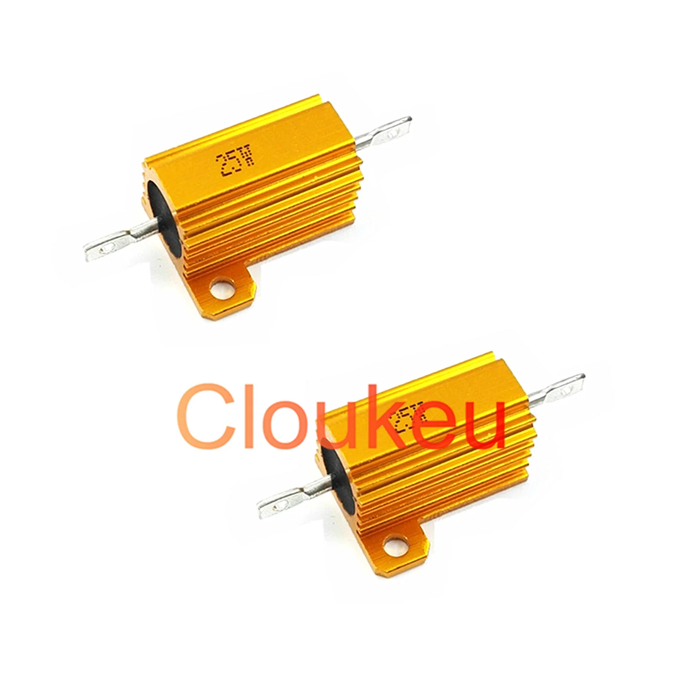 Gold Aluminum shell resistor RX24 25W 5% 2.2K 2.4K 2.5K 2.7K 3K 3.3K 3 ...