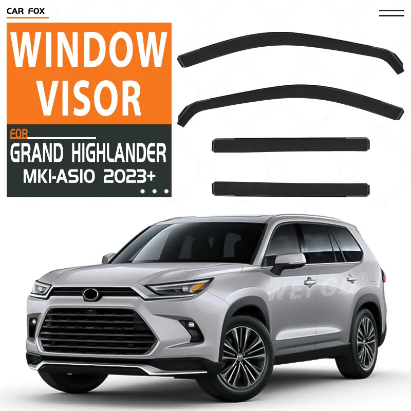For Toyota Grand Highlander 2023+ Car Window Visor Awning Shelters ...