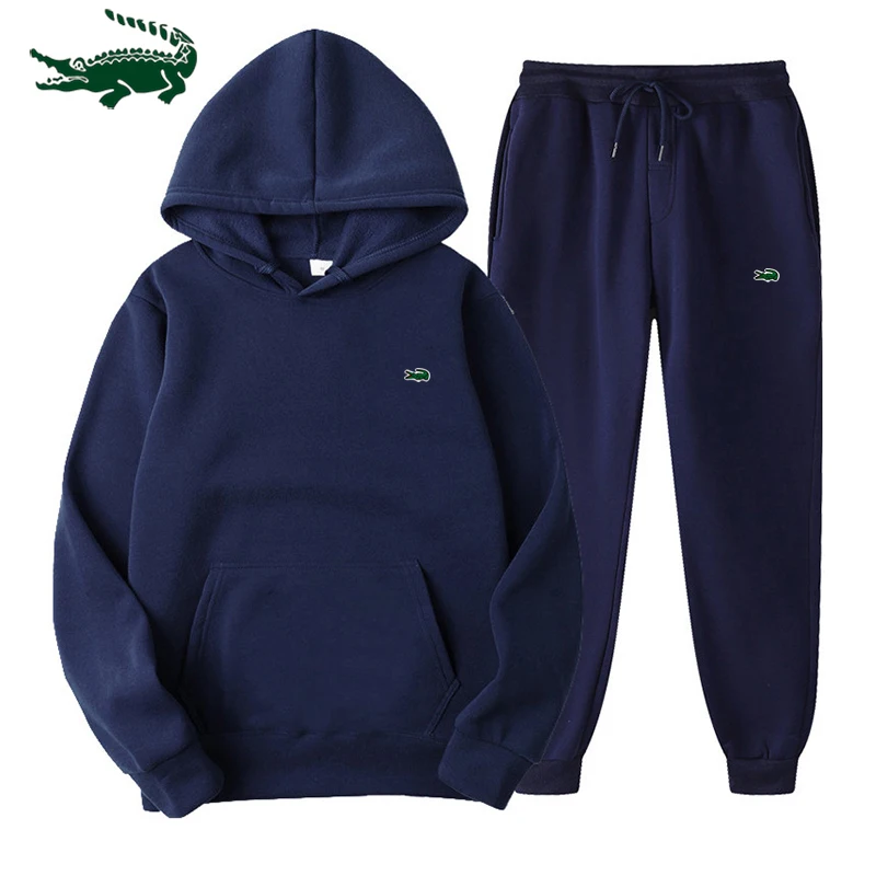 Terno-desportivo-com-capuz-masculino-camisola-e-cal-as-roupa-de-treino ...