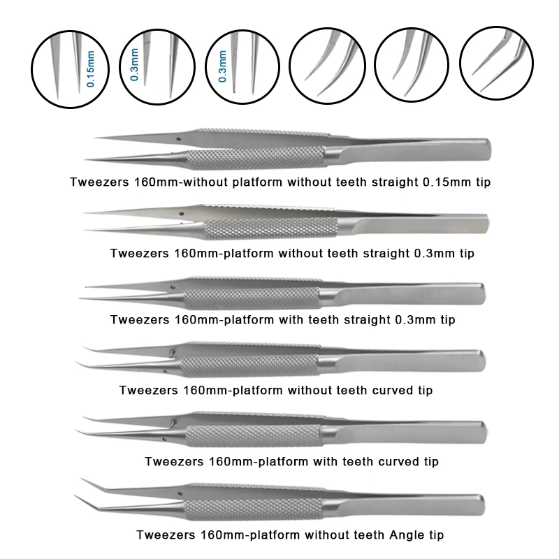 1pcs-Ophthalmic-Forceps-Without-Teeth-Forceps-with-Platform-Teeth ...