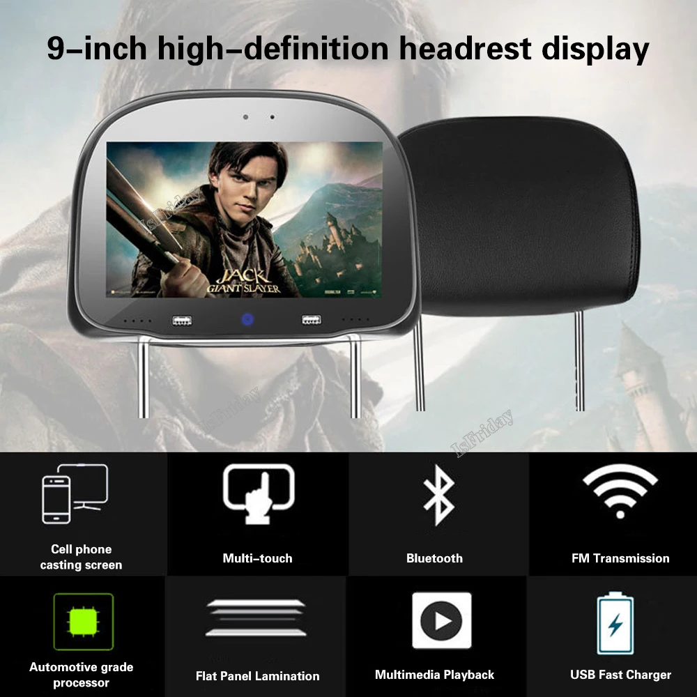 7-Inch-Car-Headrest-Monitor-Multimedia-Player-Universal-Automotive ...