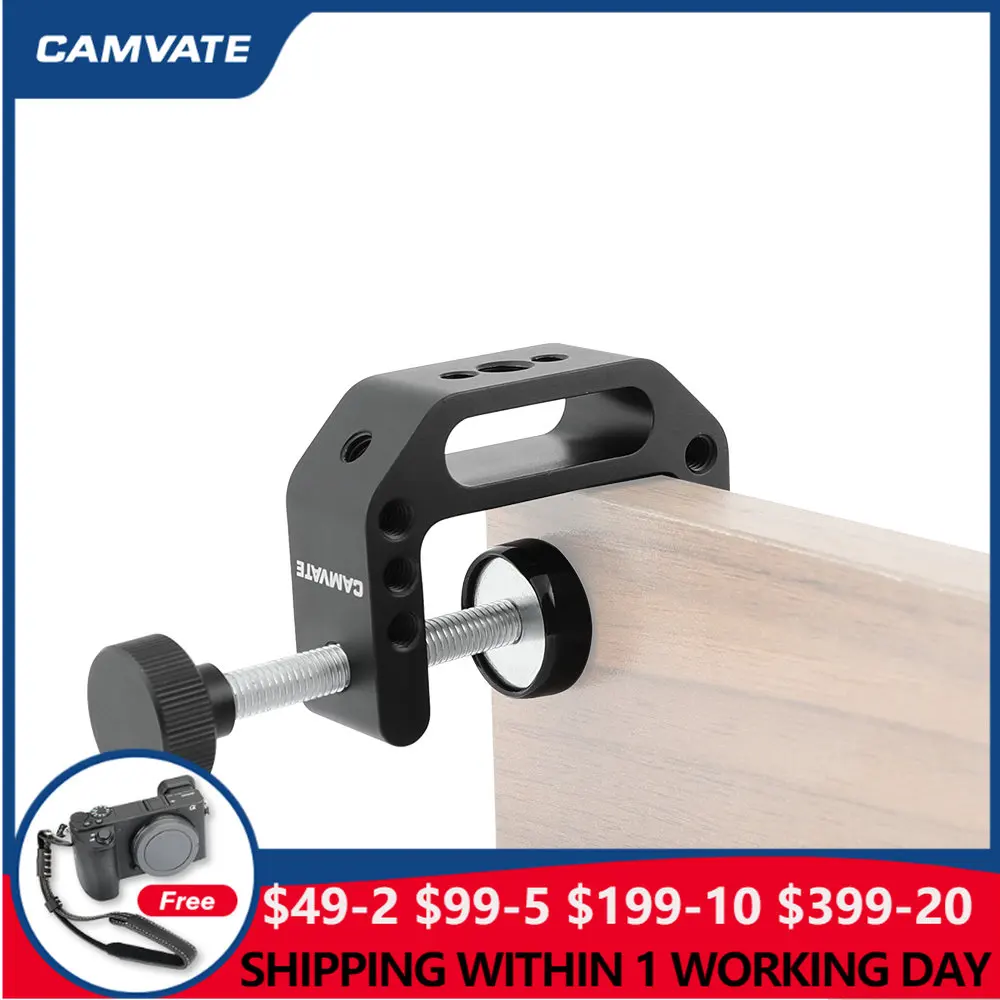 Camvate Camera Universal C-clamp Desktop Mount Holder Stand Support ...