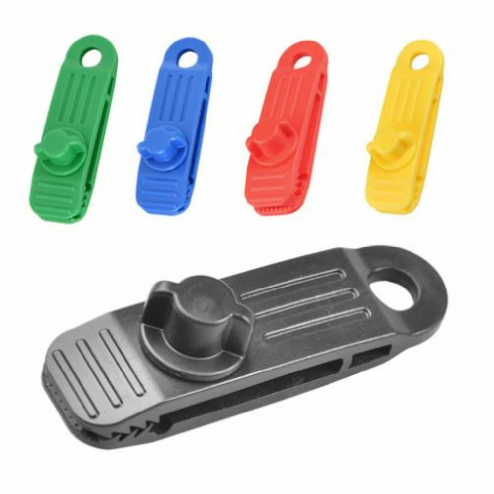 1/5/10 Pcs Tent Clip Rope Lock Grip Tarp Clamps Awning Cord Clip Urgent ...