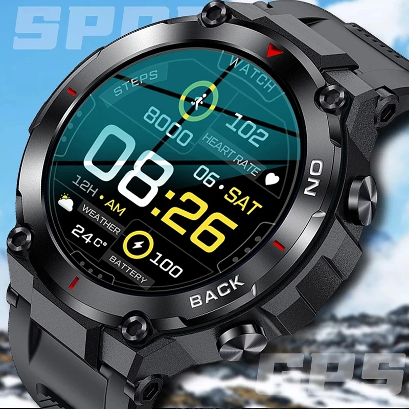 New GPS Position Watches Men Military Outdoor Sport Fitness Bracelet ...