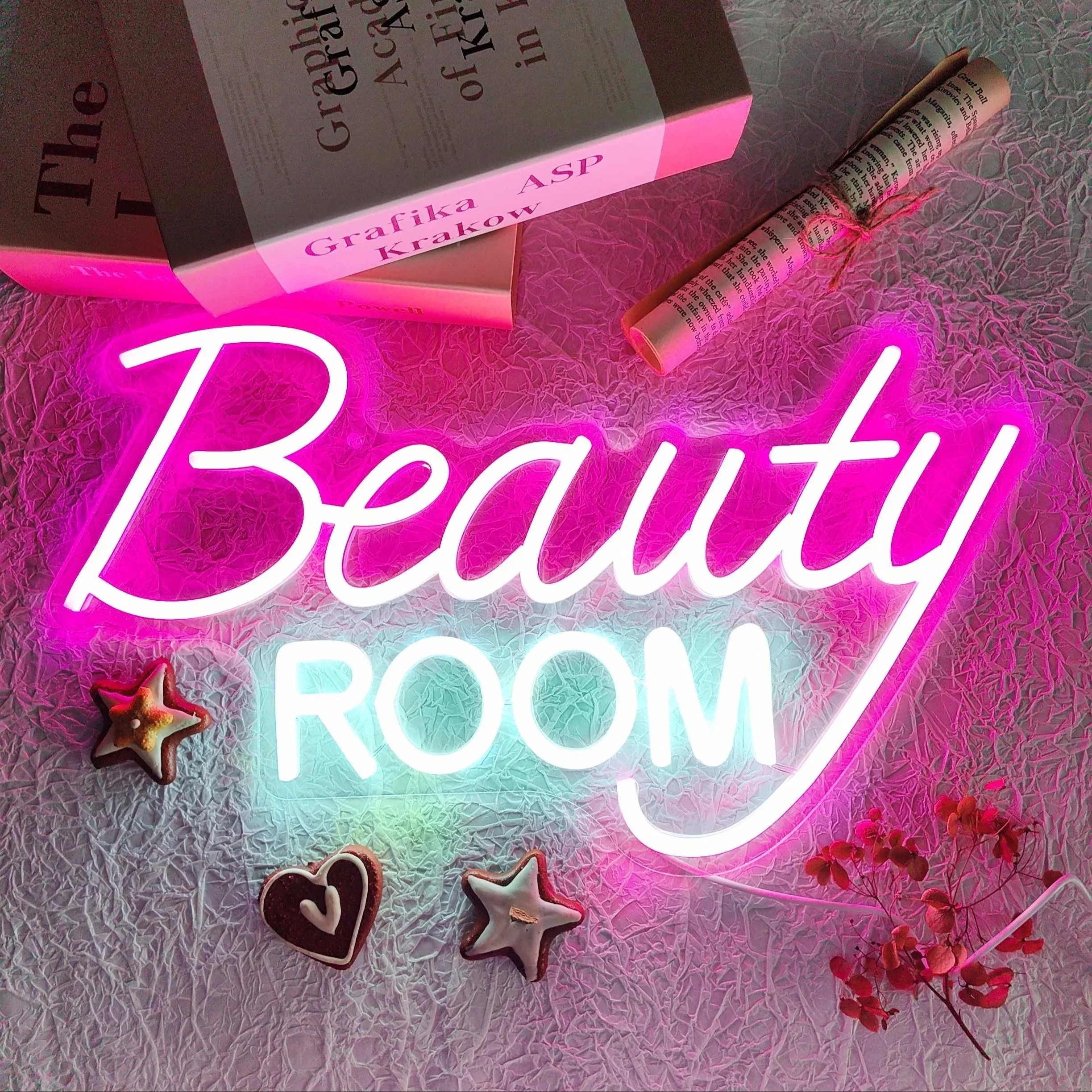 Beauty Room Neon Sign, For Spa Beauty Room Nail Brows Lashed Salon ...