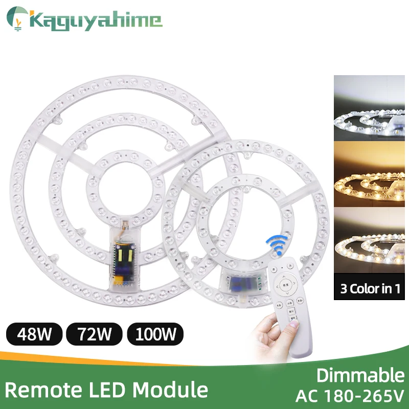 Kaguyahime-12W-18W-24W-48W-72W-100W-LED-Ring-PANEL-Circle-Light-AC180 ...
