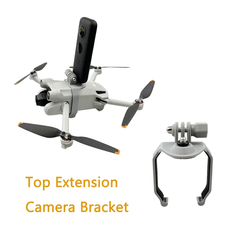 Top-Extension-Camera-Bracket-Mount-Holder-for-DJI-Mini-3-Pro-GoPro-10-9 ...