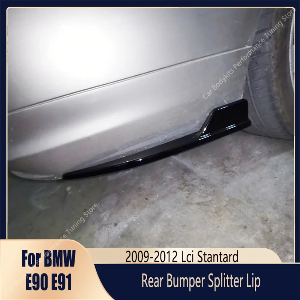 For-Bmw-E90-E91-Lci-Rear-Bumper-Side-Splitter-3-Series-318i-320i-320d ...