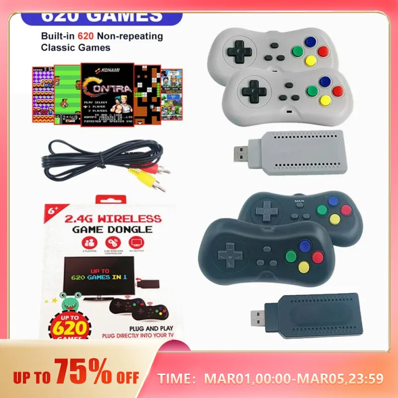 GAMINJA-WG02-Game-Console-Stick-Embedded-620-Games-2-4G-Wireless ...
