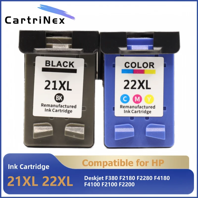 Replacement 21XL 22XL 22 Ink Cartridge For HP21 HP 21 Compatible ...