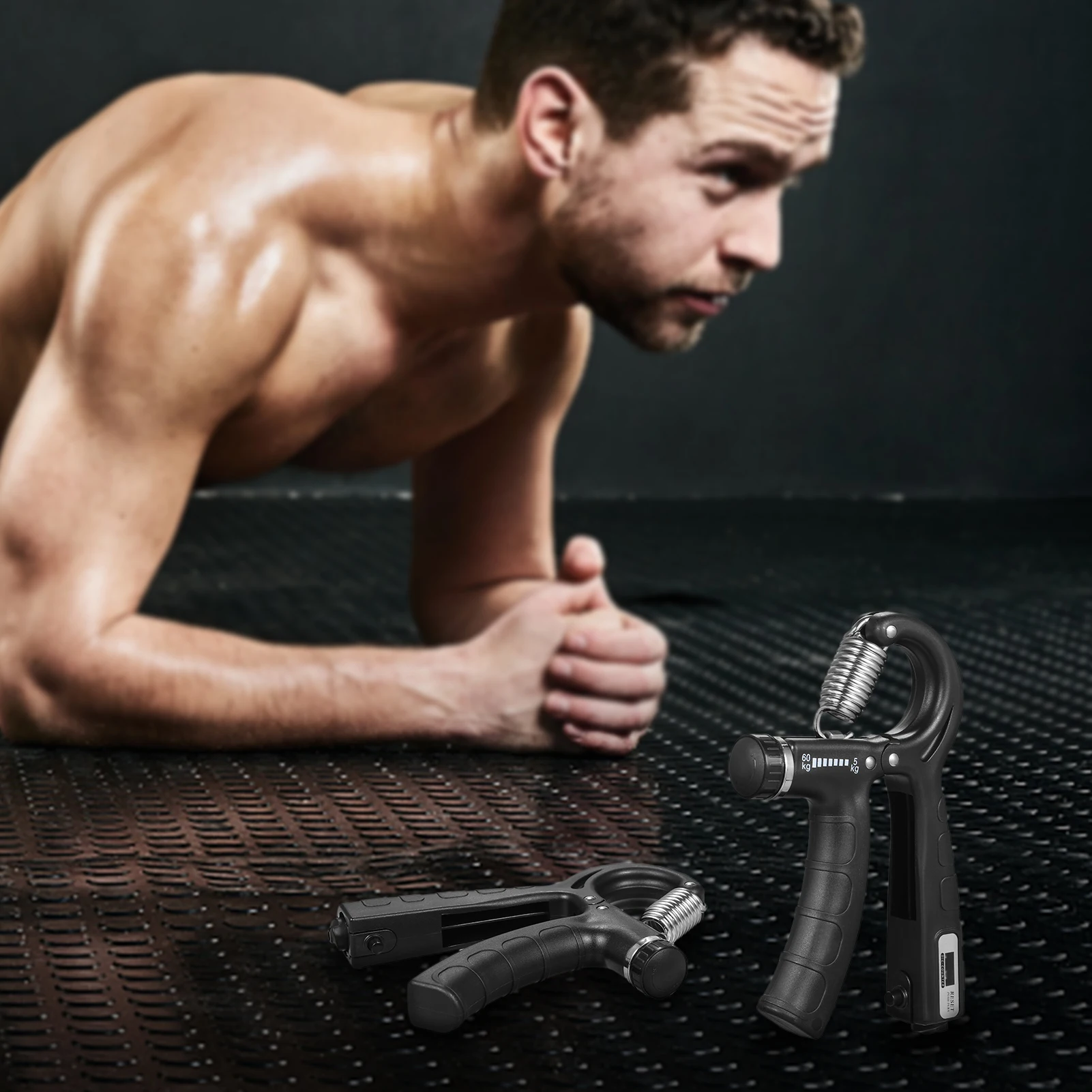 Hand Grip Strengthener with Counter 5-60kg Resistance – AllFitness ...