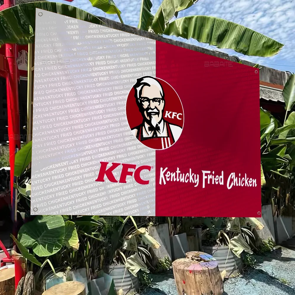 Fashion K-kfc Logo Banner Art Printing Japanese Wall Flag Anime Wall ...