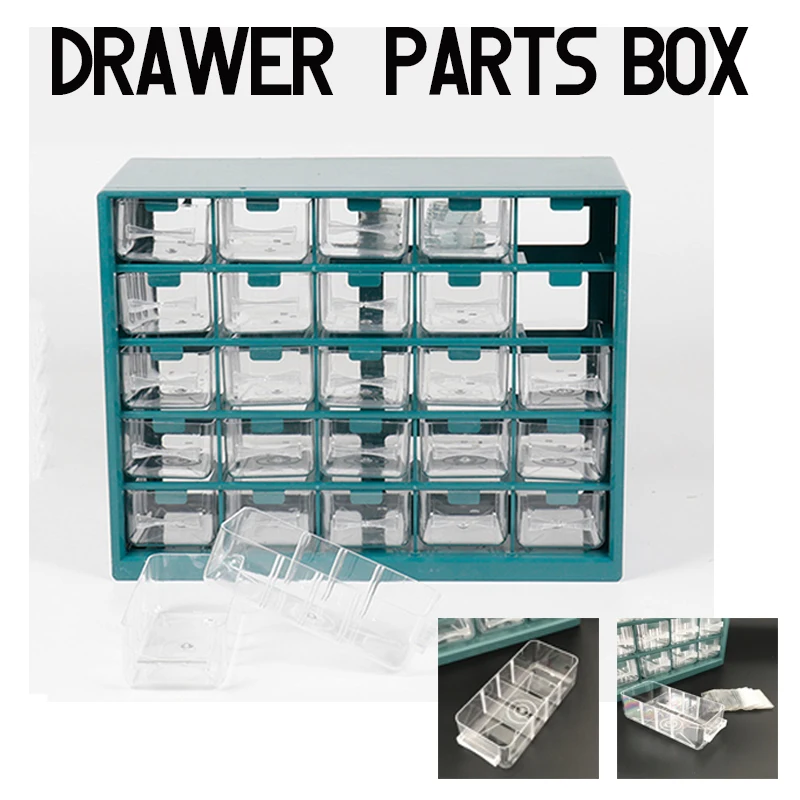 25-Multi-grid-Parts-Box-Drawer-Type-Toolbox-Wall-mounted-Combination ...