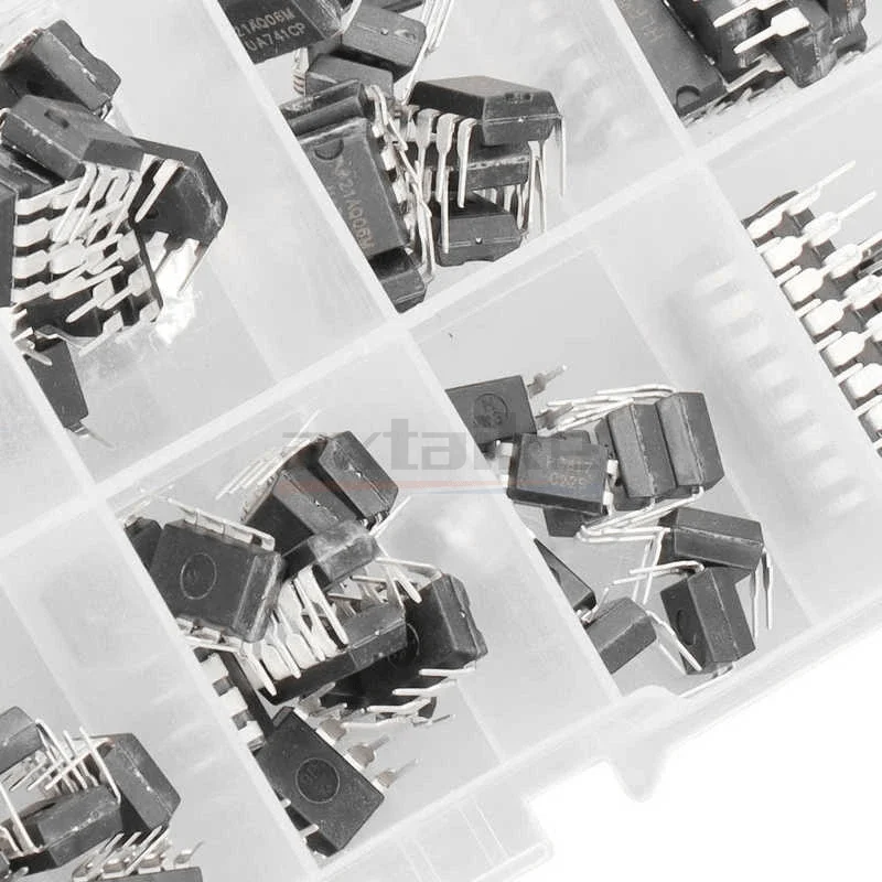 85PCS 10 Types NE555 LM324 LM393 UA741 ULN2803 LM358 LM386 NE5532 ...