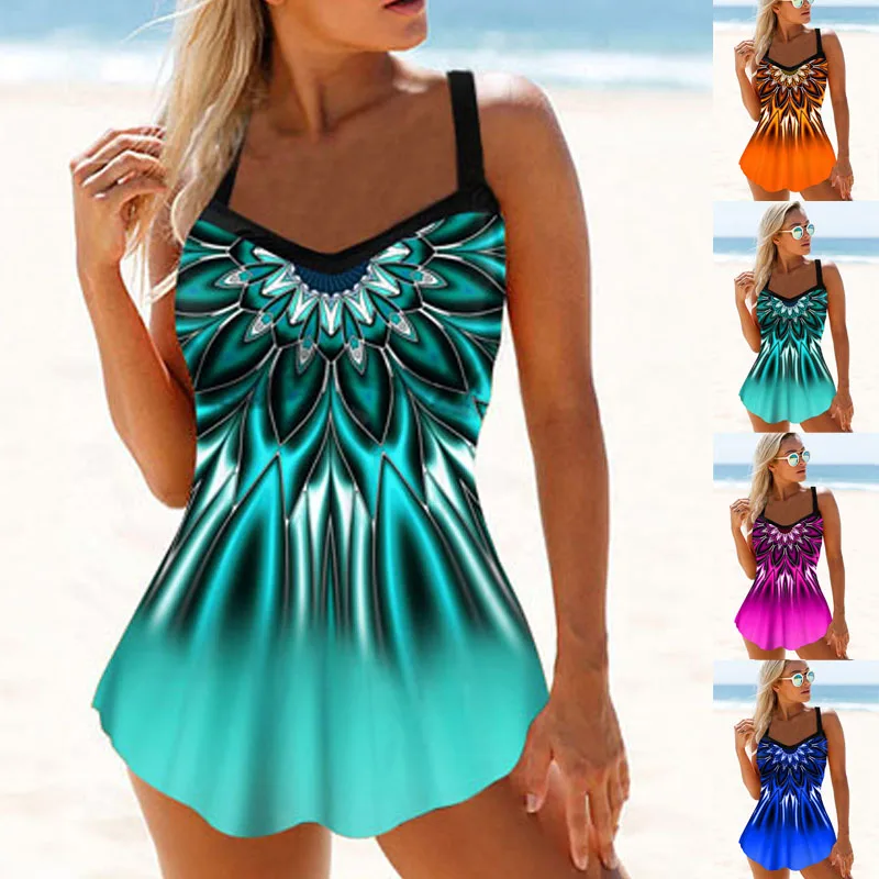 Women-s-Swimsuit-Tankini-2-piece-Set-Regular-Swimsuit-2-piece-Set-High ...