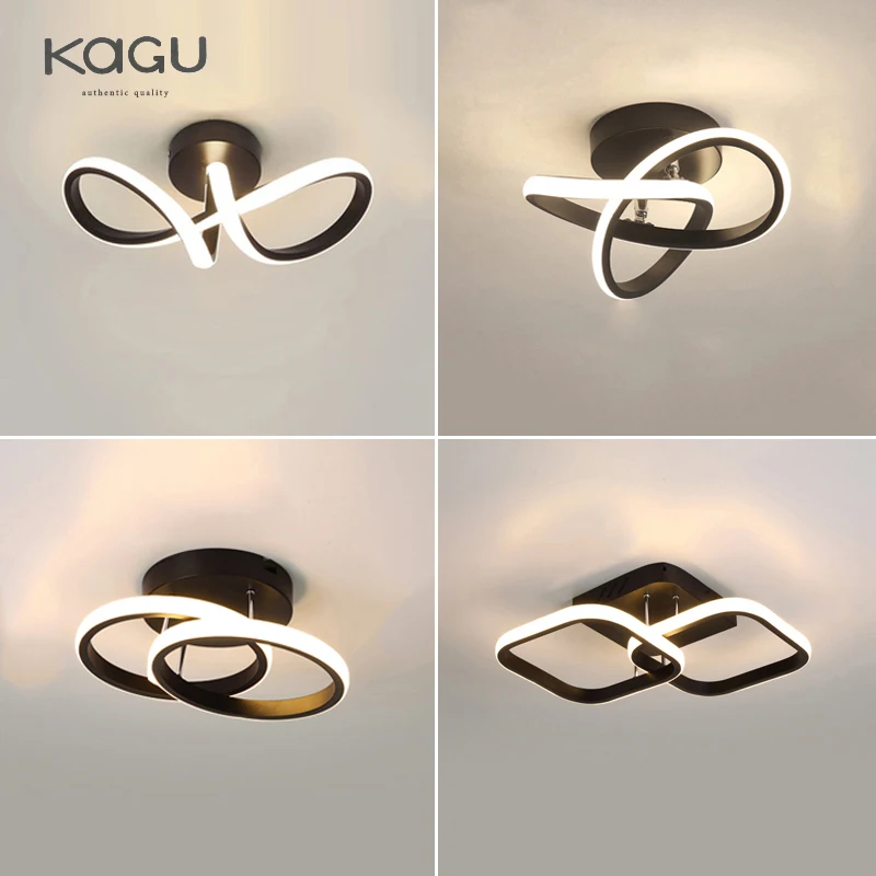KAGU-Modern-Estilo-Minimalista-L-mpada-LED-Teto-Ilumina-o-Interior ...