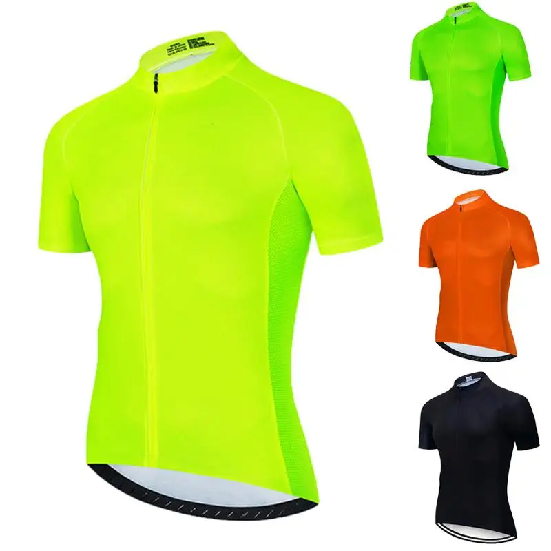 Fluorescent-Yellow-Summer-Short-Sleeve-Quick-Dry-MTB-Bicycle-Cycling ...