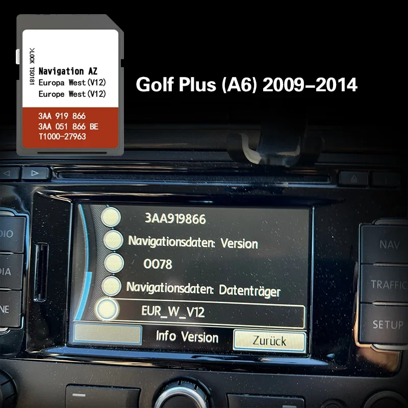 Carte-SD-pour-Golf-Plus-horizon-2009-2014-couverture-de-carte-de ...