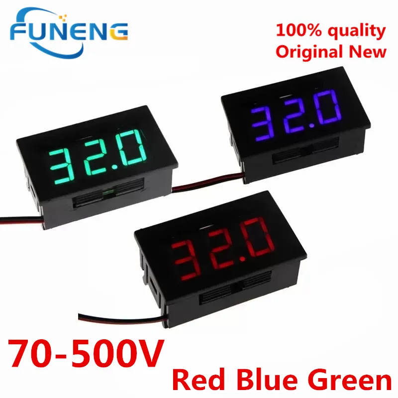 AC 70 500V 0.56" LED Digital Voltmeter Voltage Meter Volt Instrument ...