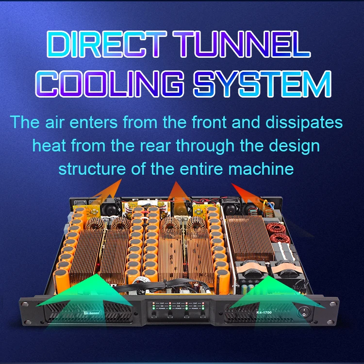 Sinbosen K4-1700 digital Power amplifier 2800 watt 4 channels for Line array speaker